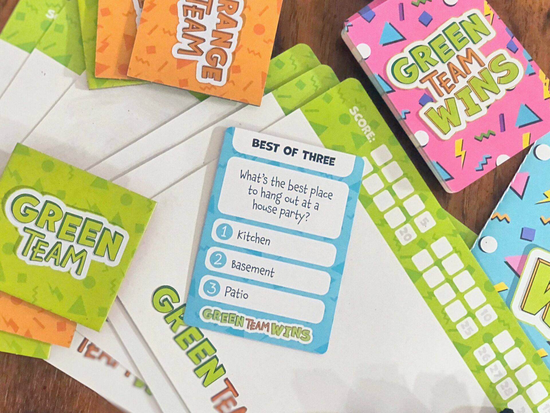 Green Team Wins Review - Punchboard